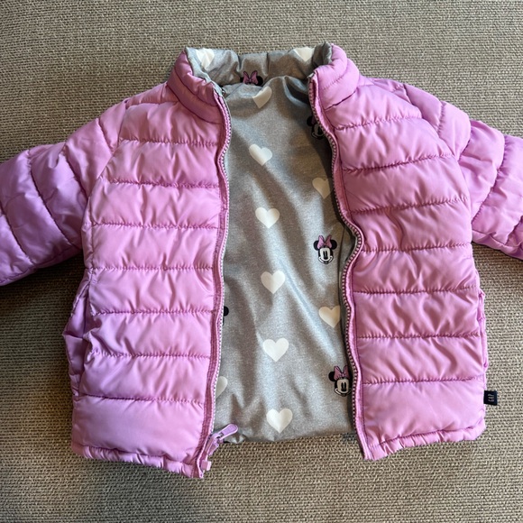 GAP | Jackets & Coats | Gap Disney Minnie Mouse Reversible Puffer Coat ...